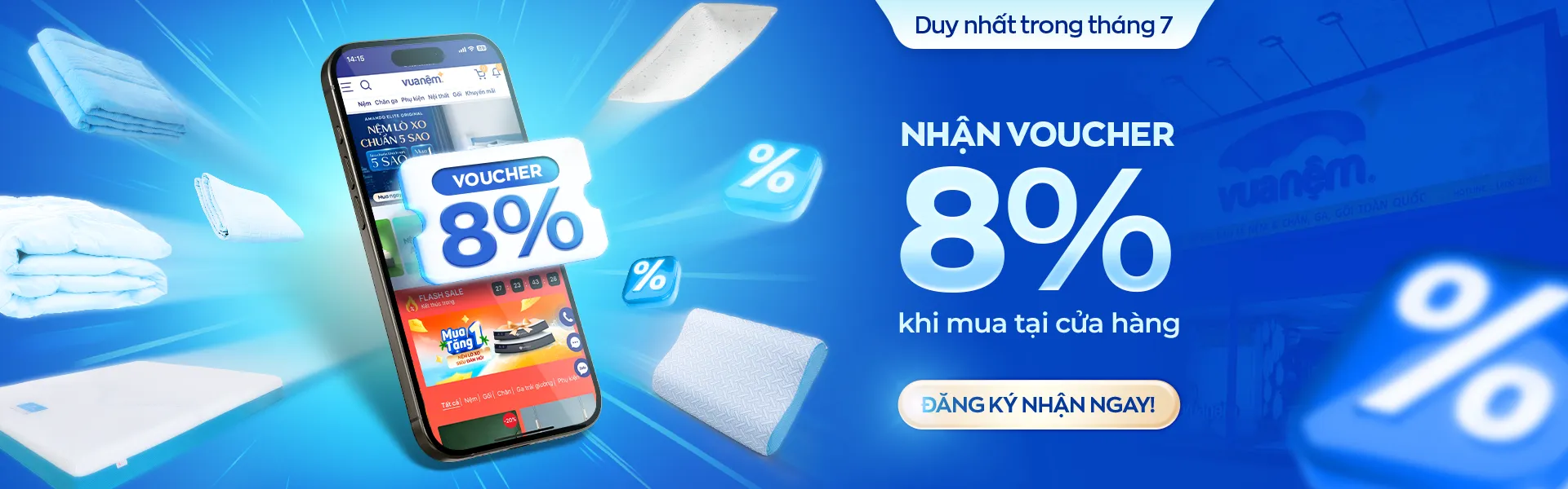 Vua Nệm - Hệ Thống Bán Lẻ Nệm & Chăn Ga Gối Đệm Toàn Quốc